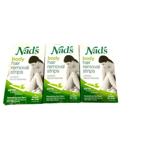 Nad's | Bath & Body | 3 Packs Nads Body Hair Removal Natural Beeswax 24 ...